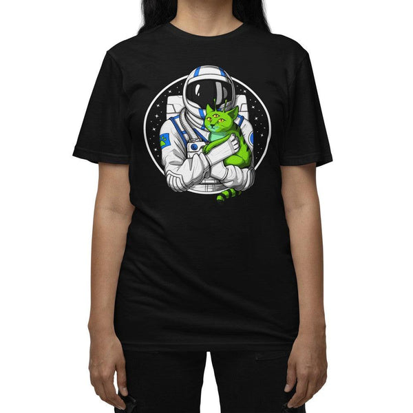 Space Astronaut Alien Cat T-Shirt - Psychonautica